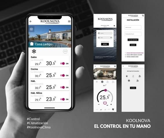 El control de la climatización de casa en la mano con la nueva APP KOOLNOVA CLIMA - Bermer